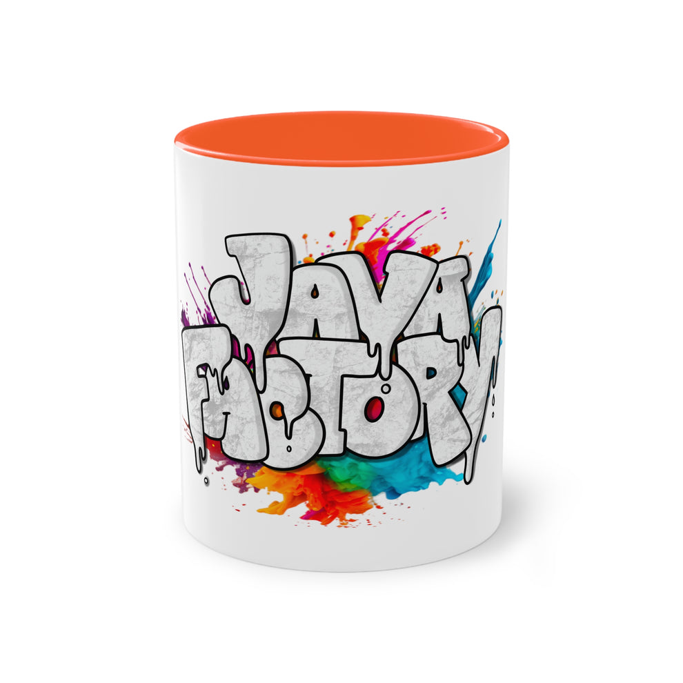 Java Factory Two-Tone Ceramic Mug – Javafactory.com